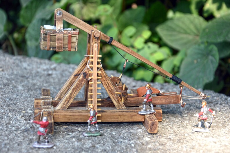 Handmade WORKING Trebuchet Model | Etsy