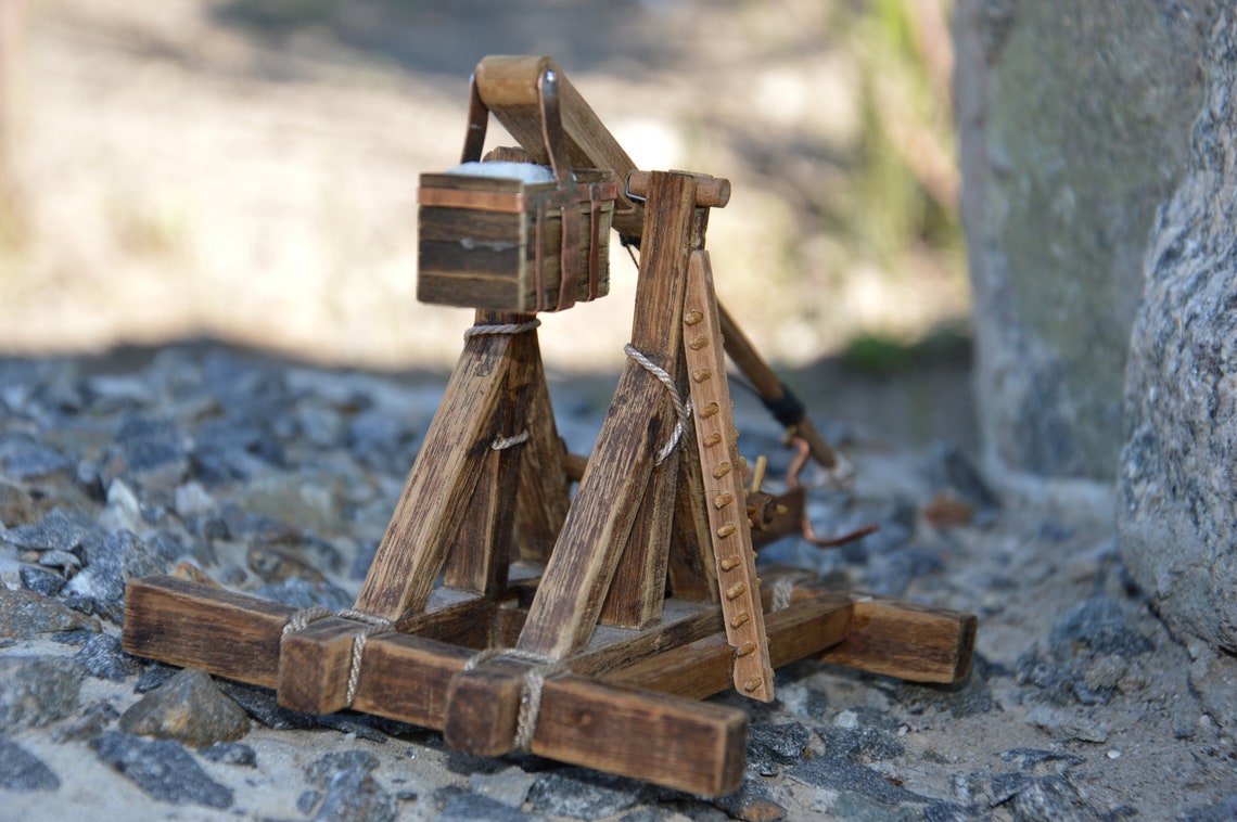 Handmade WORKING Trebuchet Model | Etsy