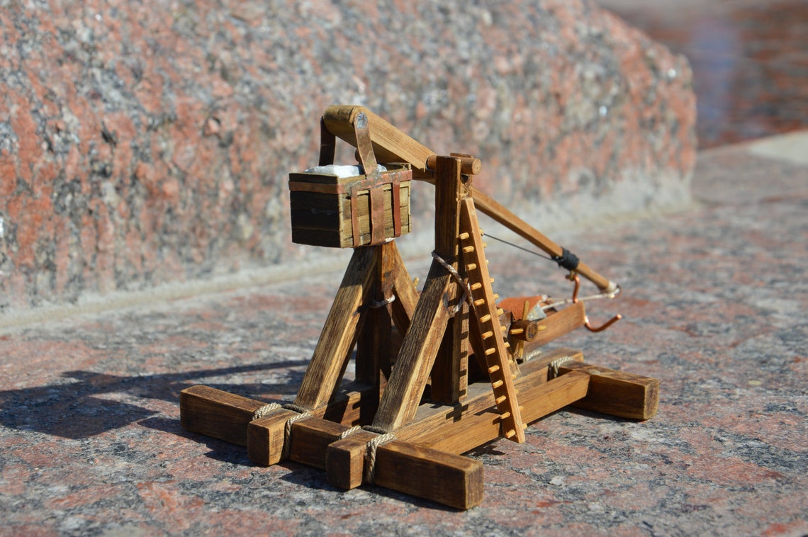 Handmade WORKING Trebuchet Model | Etsy