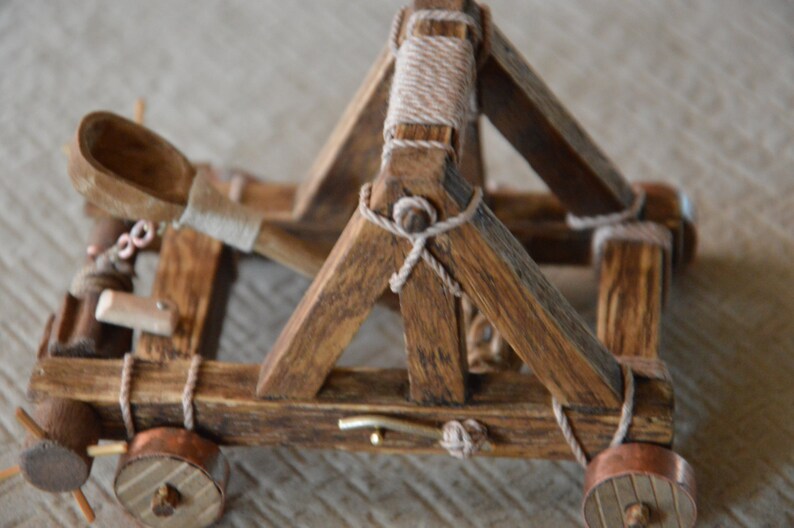 Handmade WORKING mini desktop catapult | Etsy