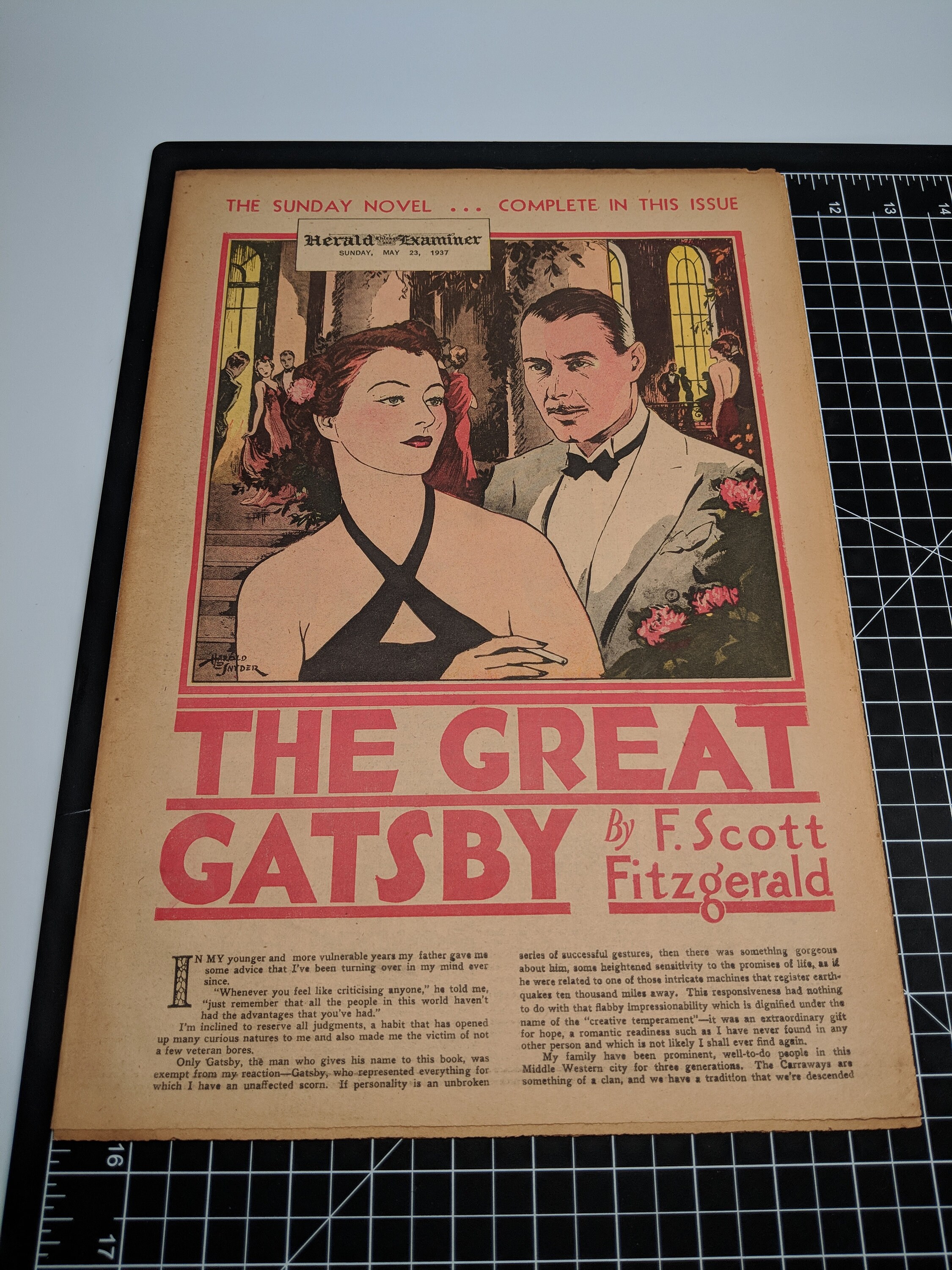 The Great Gatsby by F. Scott Fitzgerald Chicago Herald and Examiner May ...
