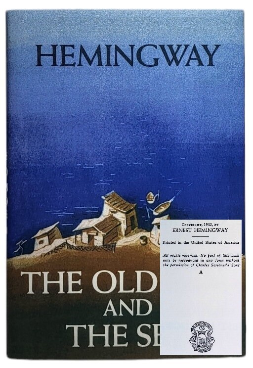 First Edition 1st Printing the Old Man and the Sea by Ernest Hemingway ...