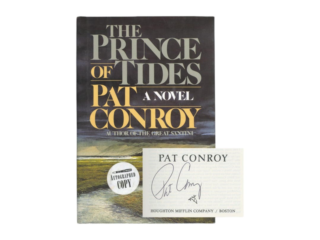 First Edition Signed the Prince of Tides by Pat Conroy Houghton Mifflin ...