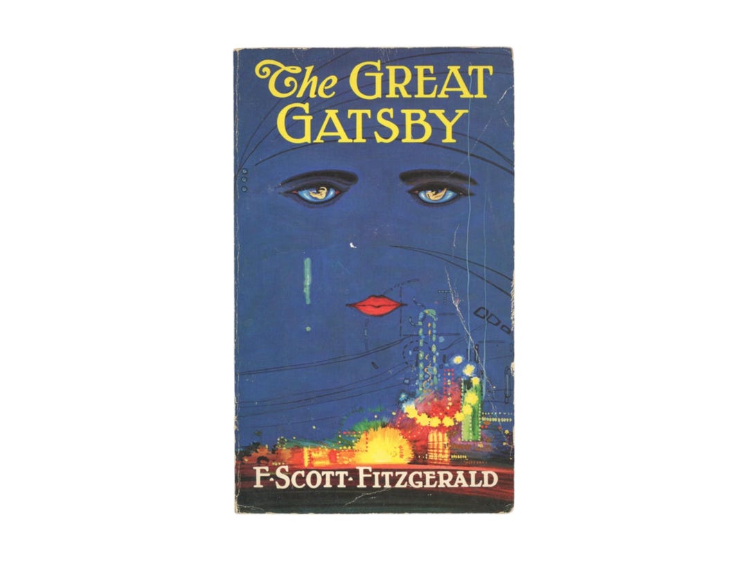 The Great Gatsby by F. Scott Fitzgerald Scribner Library Circa 1980 - Etsy