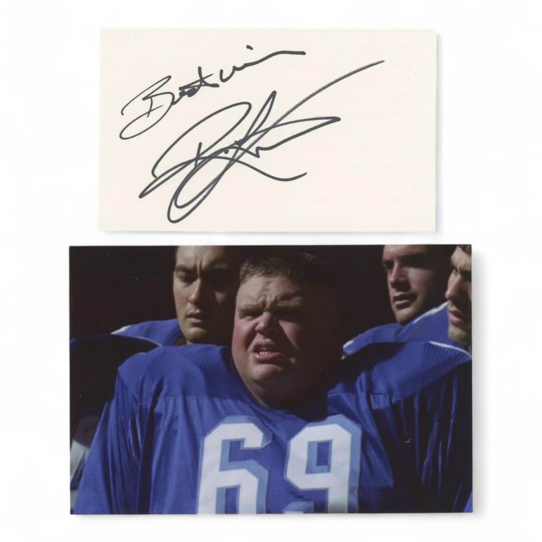 SIGNED Ron Lester Index Card With Photo - Actor - Varsity Blues Billy ...