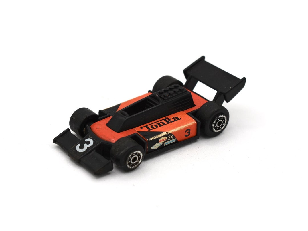 1979 Tonka Indy Race Car 3 Black W/ Orange Made in Hong Kong Vintage ...
