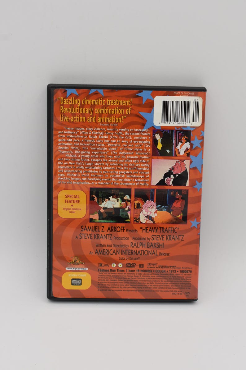 Heavy Traffic DVD Metro Goldwyn Mayer - Etsy