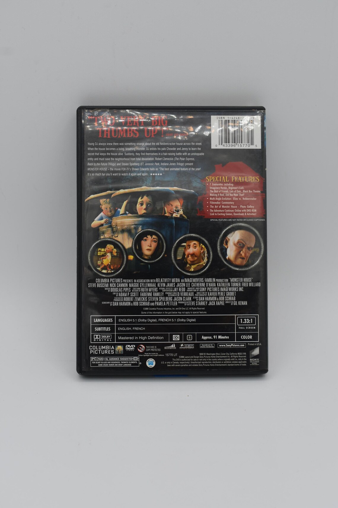 Monster House Full Screen Edition DVD Children's Cartoon Animation - Etsy