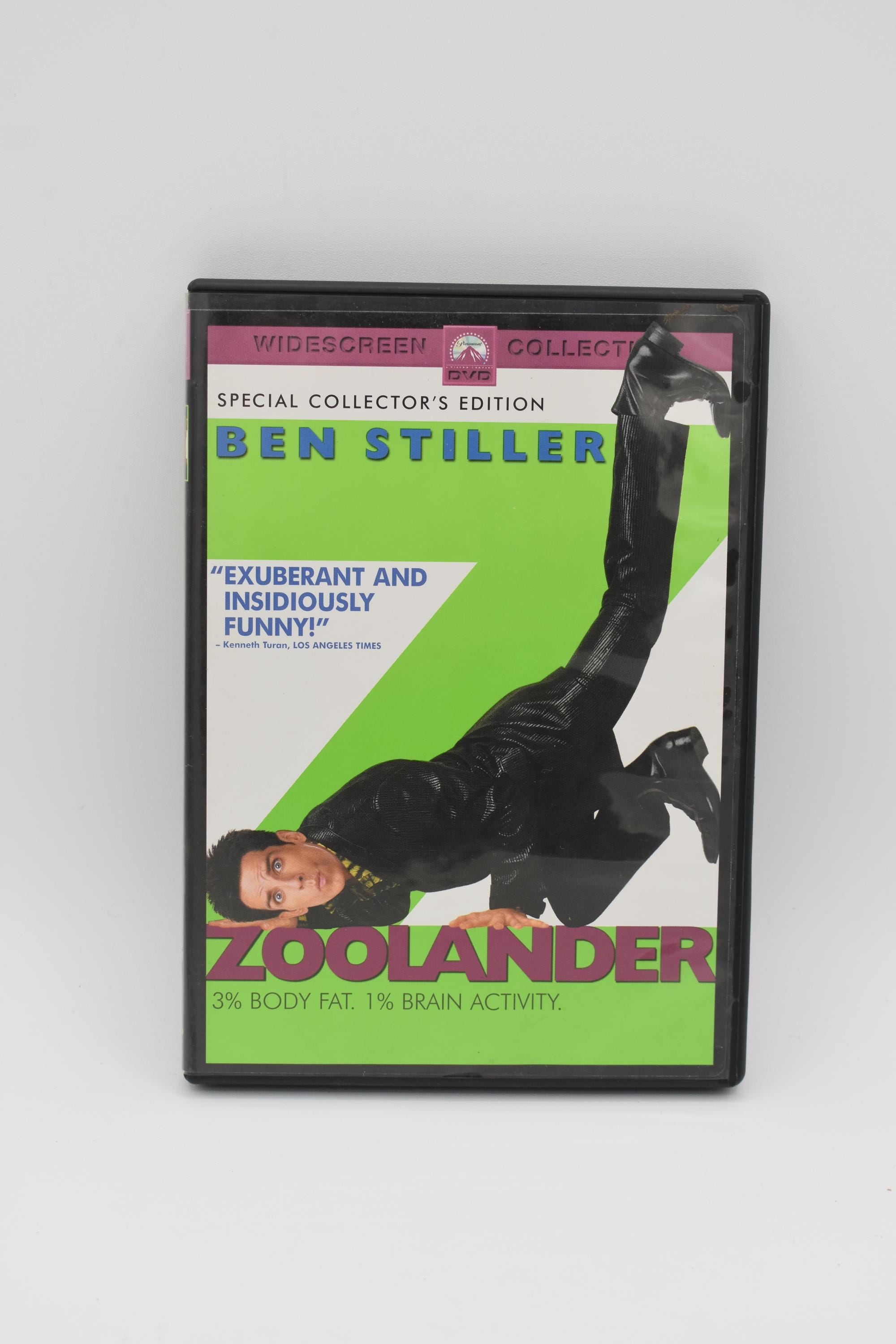 Zoolander Paramount Pictures Ben Stiller Satirical Comedy DVD - Etsy