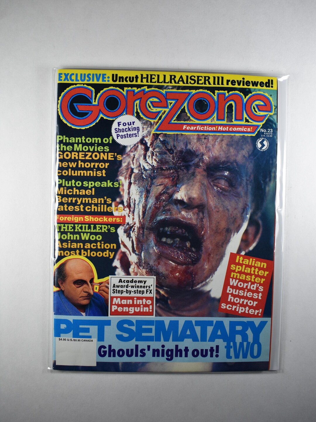 Gorezone No.23 Fall 1993 Pet Sematary 2 Michael Berryman Devito Penguin ...