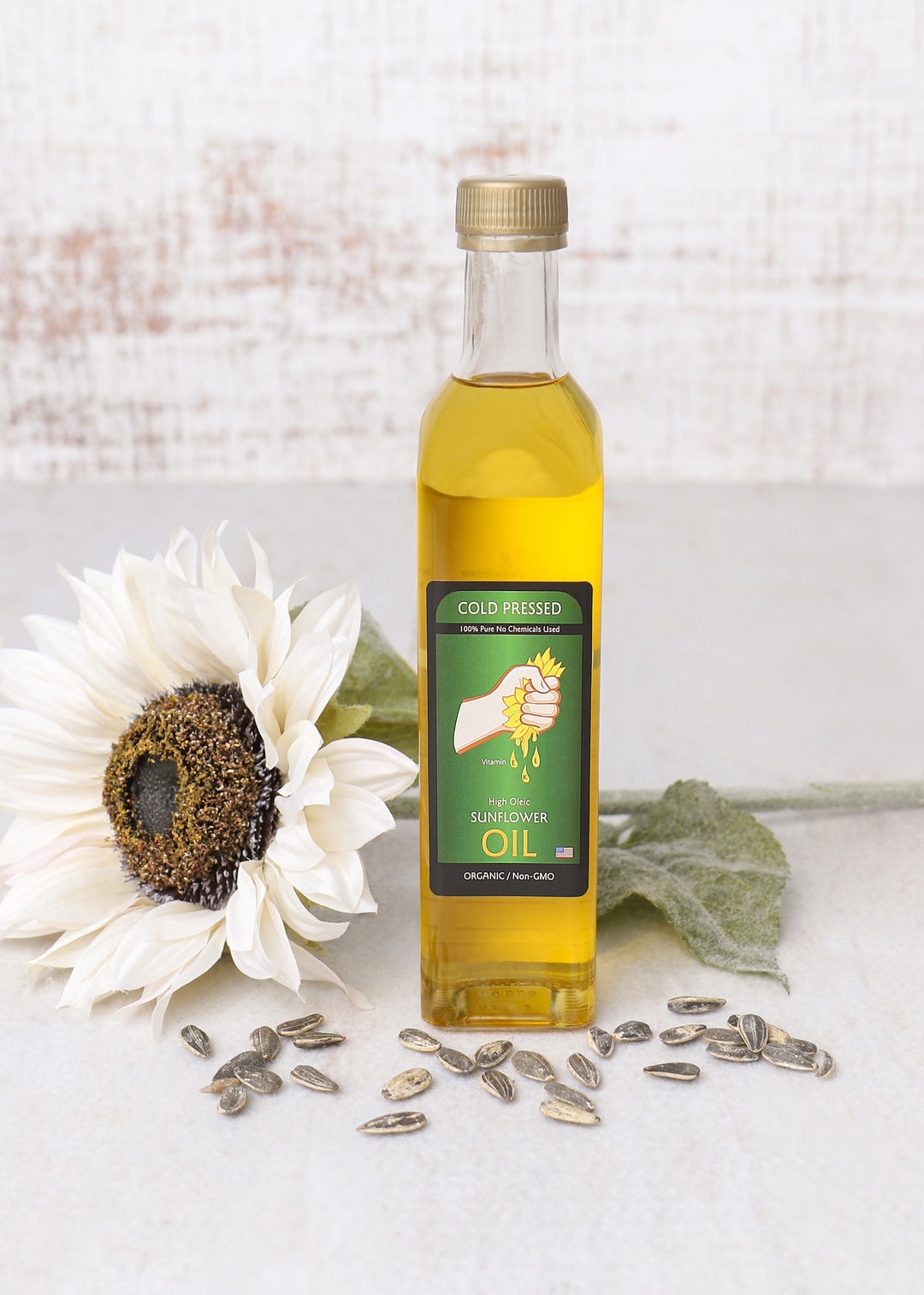 Organic Sunflower Oil, Sun Oil, All Natural Cooking Oil, Unrefined ...