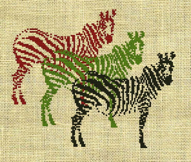 Zebra/animal Counted Cross Stitch Pattern - Etsy
