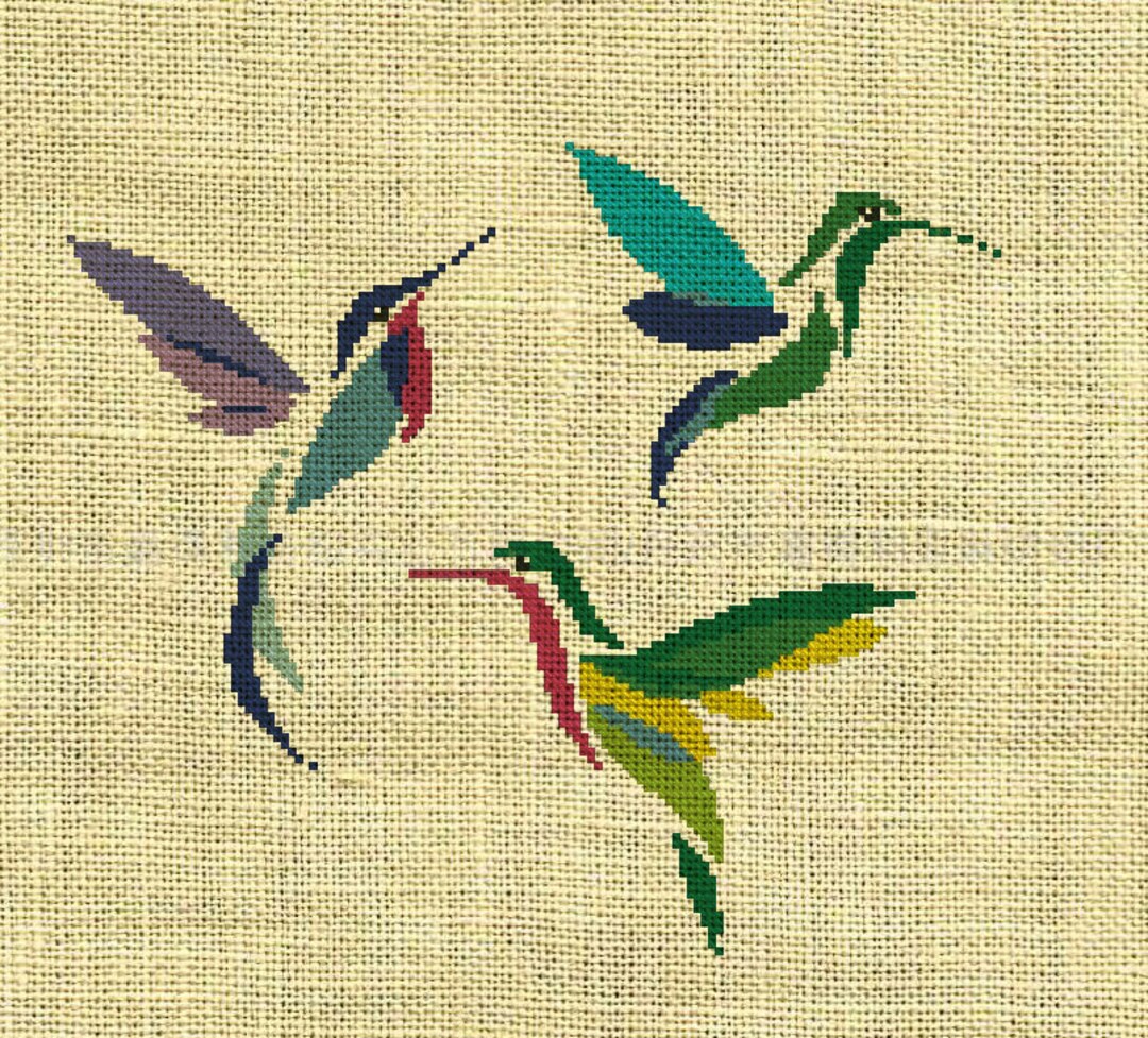 Bird/hummingbird/ Counted Cross Stitch Pattern/chart - Etsy