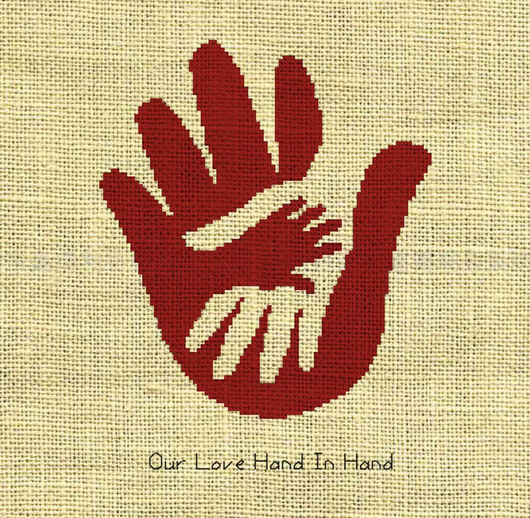 Love/family/baby Birth Counted Cross Stitch Pattern/digital Cross ...