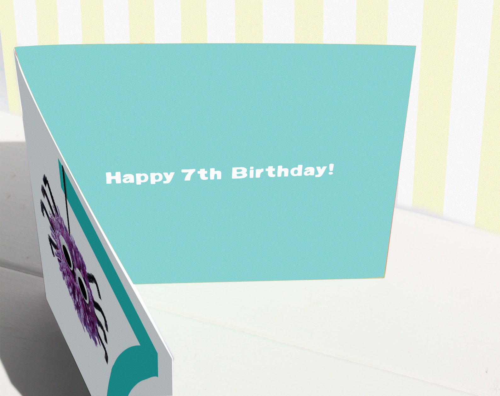 7th Birthday Card | Seventh | Card Age Seven Years | Age 7 Card ...
