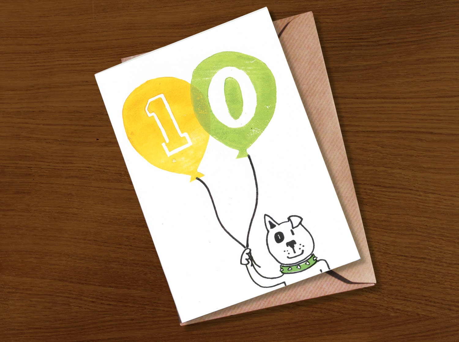 Age 10 Birthday Card | Card for 10 Year Old | Turning 10 Card | Cat ...