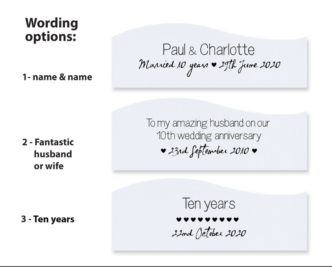 10th Wedding Anniversary Card Personalised 10 Years Etsy 10th-wedding-anniversary-card-personalised-10-years-etsy