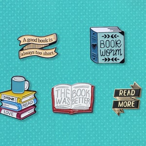 Book Pin - Etsy
