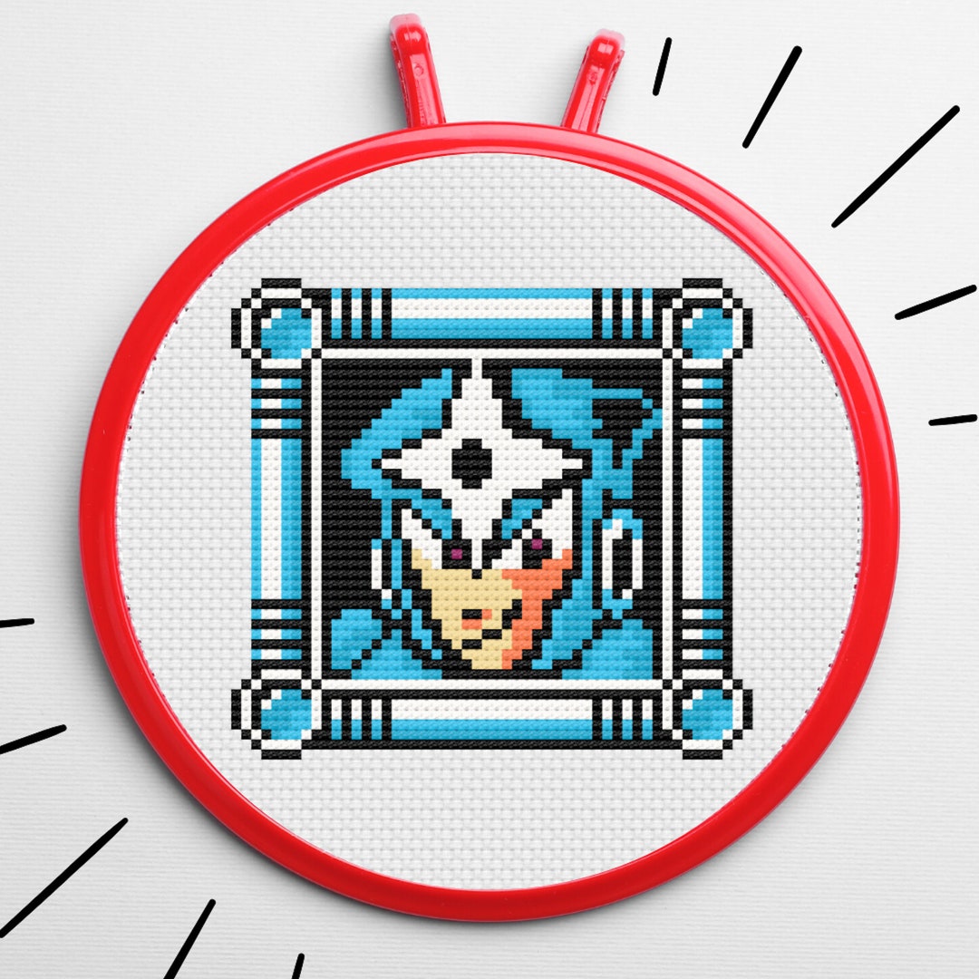 Shadow Man Megaman 3 Cross Stitch Pattern: Vintage Gaming Pixel Art ...