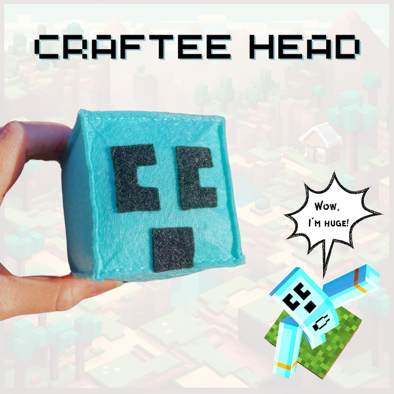 Handmade Felt Minecraft Plush Block: Enderman, TNT, Herobrine, Steve ...