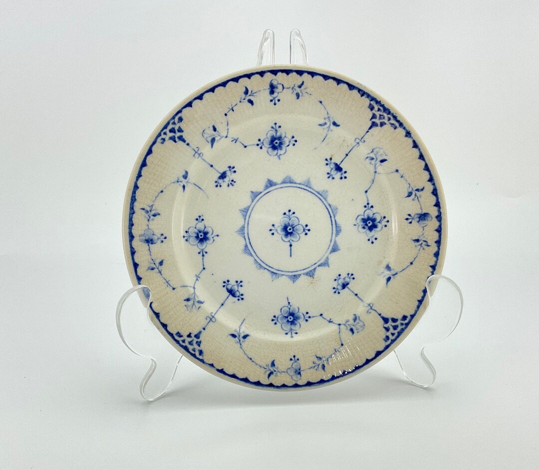 Furnivals Limited Vintage Plate Blue and White English - Etsy