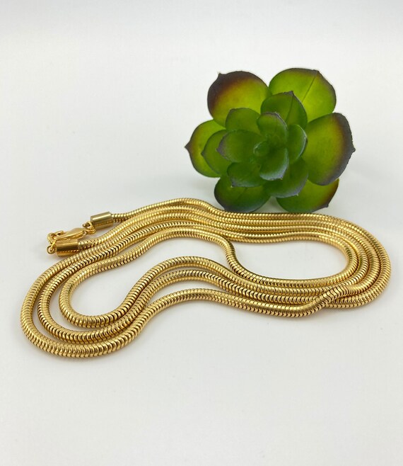 Vintage Snake Style Chain Necklace 925 Sterling Silve… - Gem