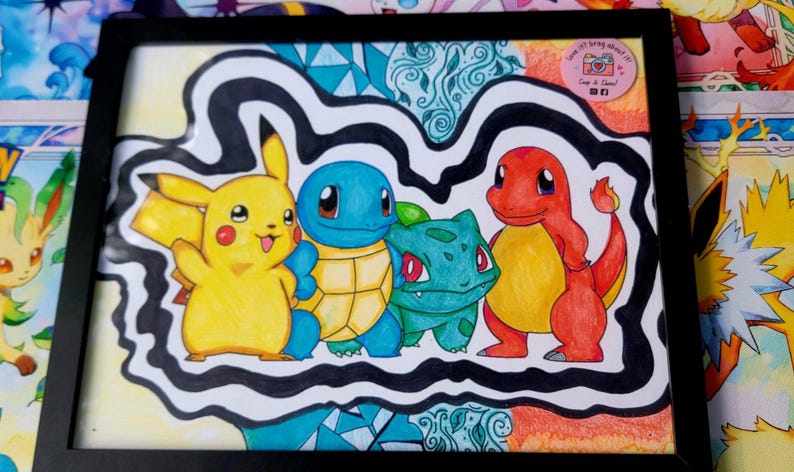 Pokémon With Friends Wall Art - Etsy
