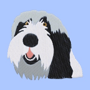 Bearded Collie 2 Sizes 6 Inch Design and 3 Inch Design/ for More ...