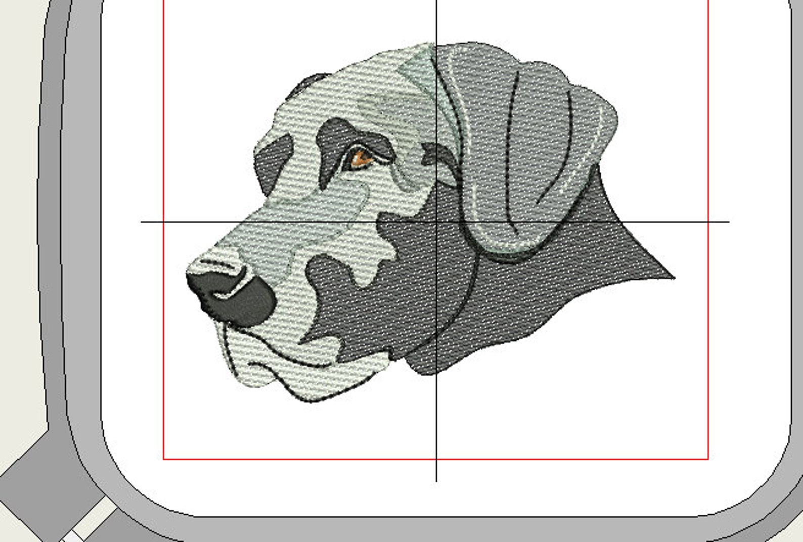 Black Labrador embroidery design 2 sizes 4 x 4 and 5 x 7 / if | Etsy