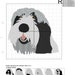 Bearded Collie 2 Sizes 6 Inch Design and 3 Inch Design/ for More ...