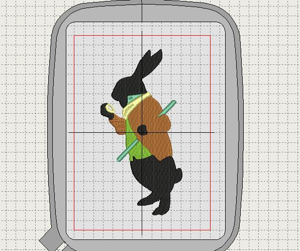 White rabbit embroidery design children | Etsy