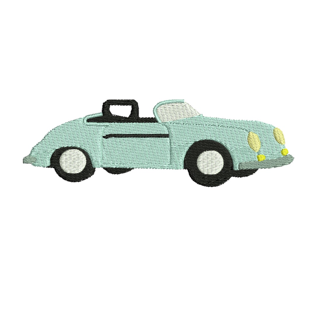 Sports Car Embroidery Design Car - Etsy