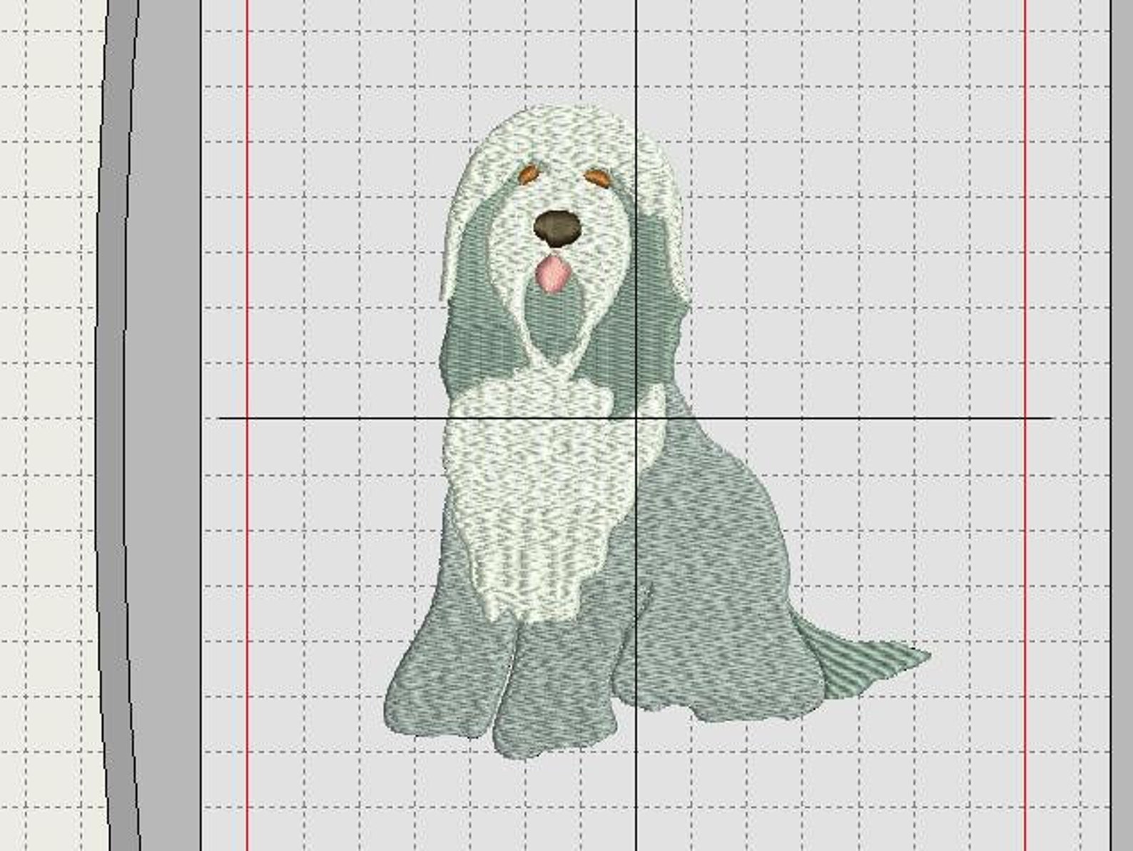 Bearded Collie Embroidery Design Dog Bearded Collie With - Etsy