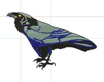 Raven and Moon Machine Embroidery Design - Etsy