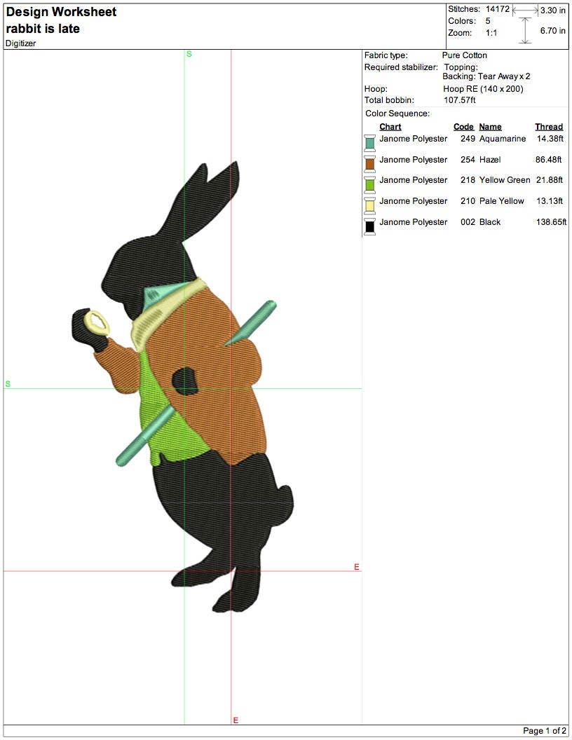 White rabbit embroidery design children | Etsy