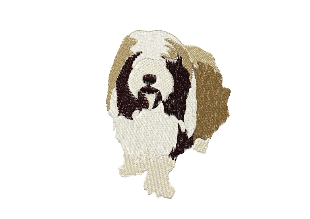 Bearded Collie Embroidery/ See Image for Size/ Additional Size at No ...