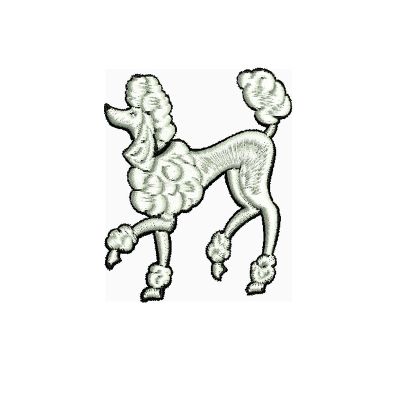 Poodle Embroidery - Etsy