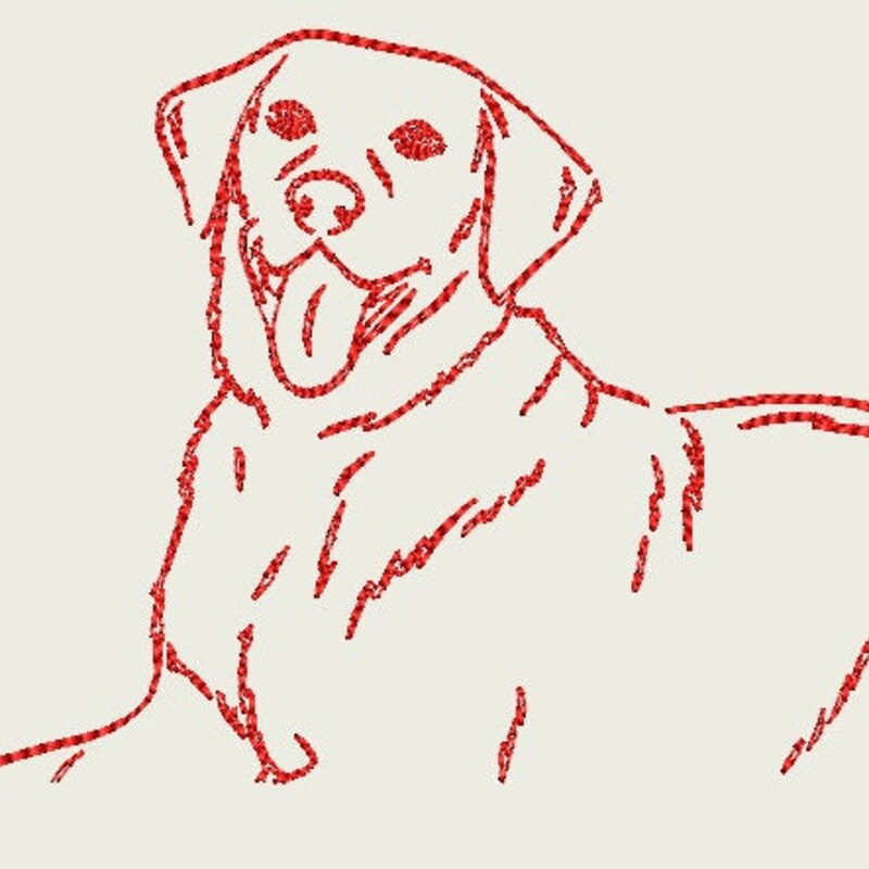 Lab Embroidery Design - Etsy