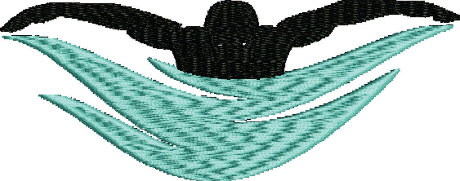 Swimmer Embroidery Design Sport Swimming - Etsy