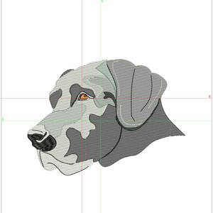 Black Labrador embroidery design 2 sizes 4 x 4 and 5 x 7 / if | Etsy