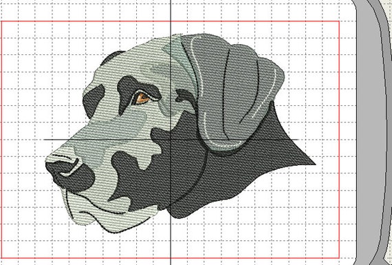 Black Labrador embroidery design 2 sizes 4 x 4 and 5 x 7 / if | Etsy