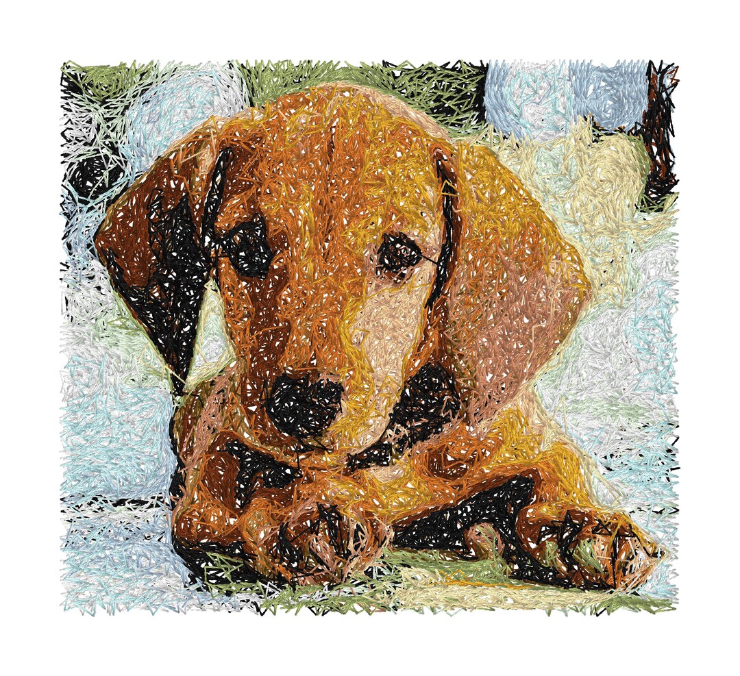 Complex EMB Designs for Multi Needles Dachshund Embroidery Design Dog ...