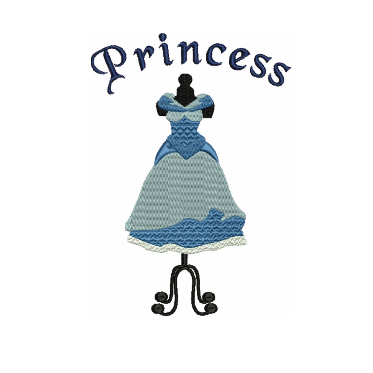 Princess embroidery design | Etsy