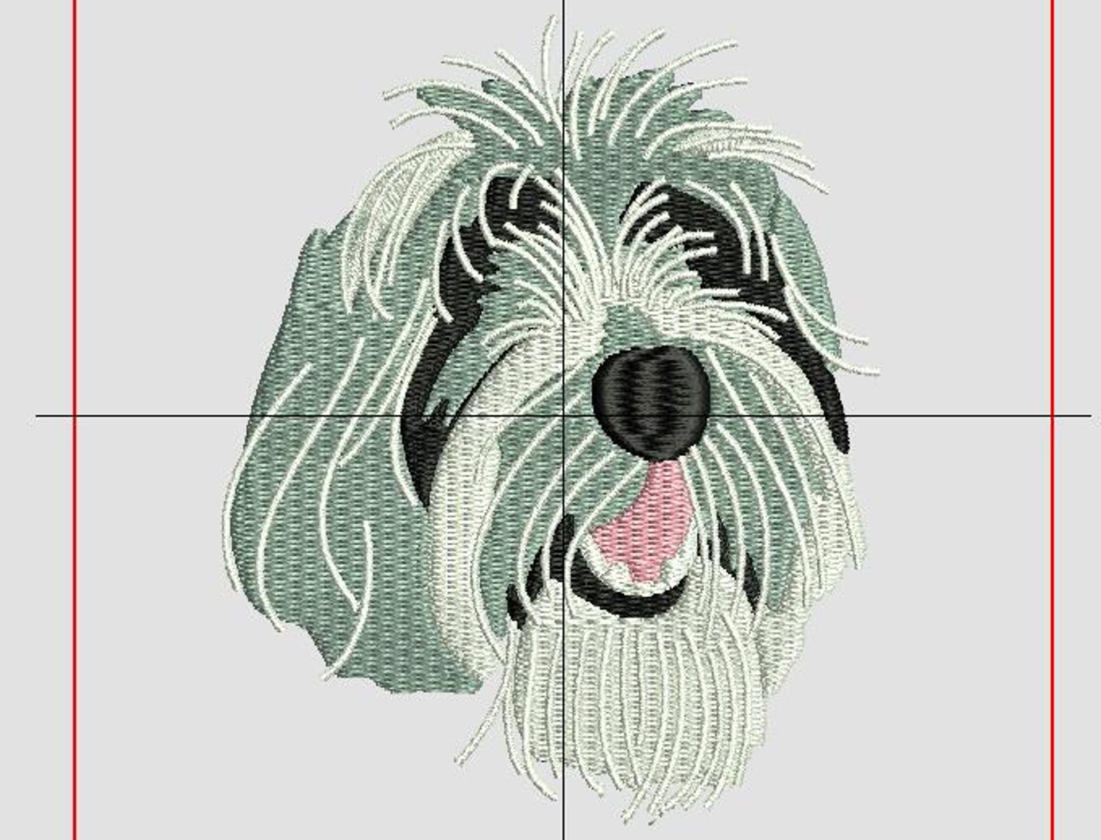 Bearded Collie Embroidery Design Dog - Etsy