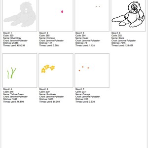 OES Embroidery Design OLD English Sheep Dog ,2 Sizes, 4 X 4 and 8 X 8 ...