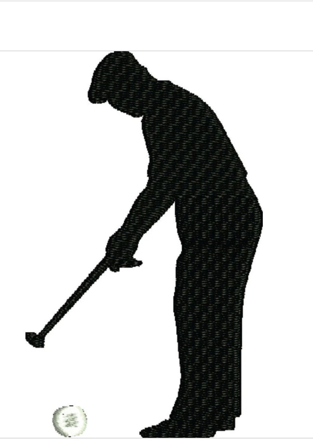 Golfer Embroidery Design Golf - Etsy