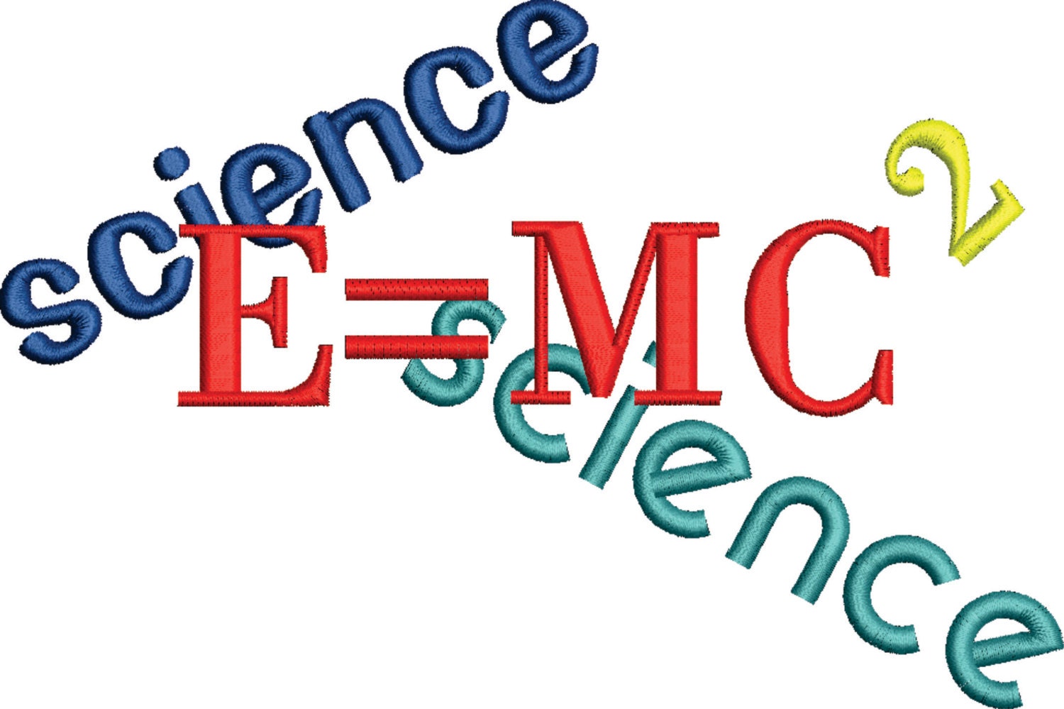 E Equals MC Squared Science Equations Embroidery Design - Etsy