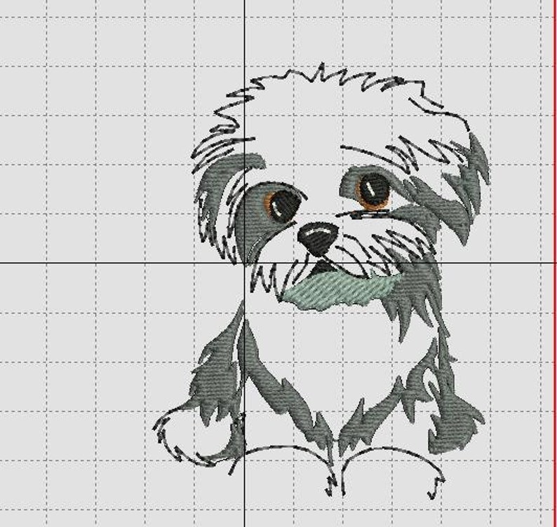 Embroidery Design Maltese Dog 2 Designs 1 Filled In - Etsy UK