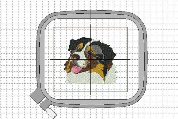 Australian Shepherd Embroidery Design 5.58 and 3.58 | Etsy UK