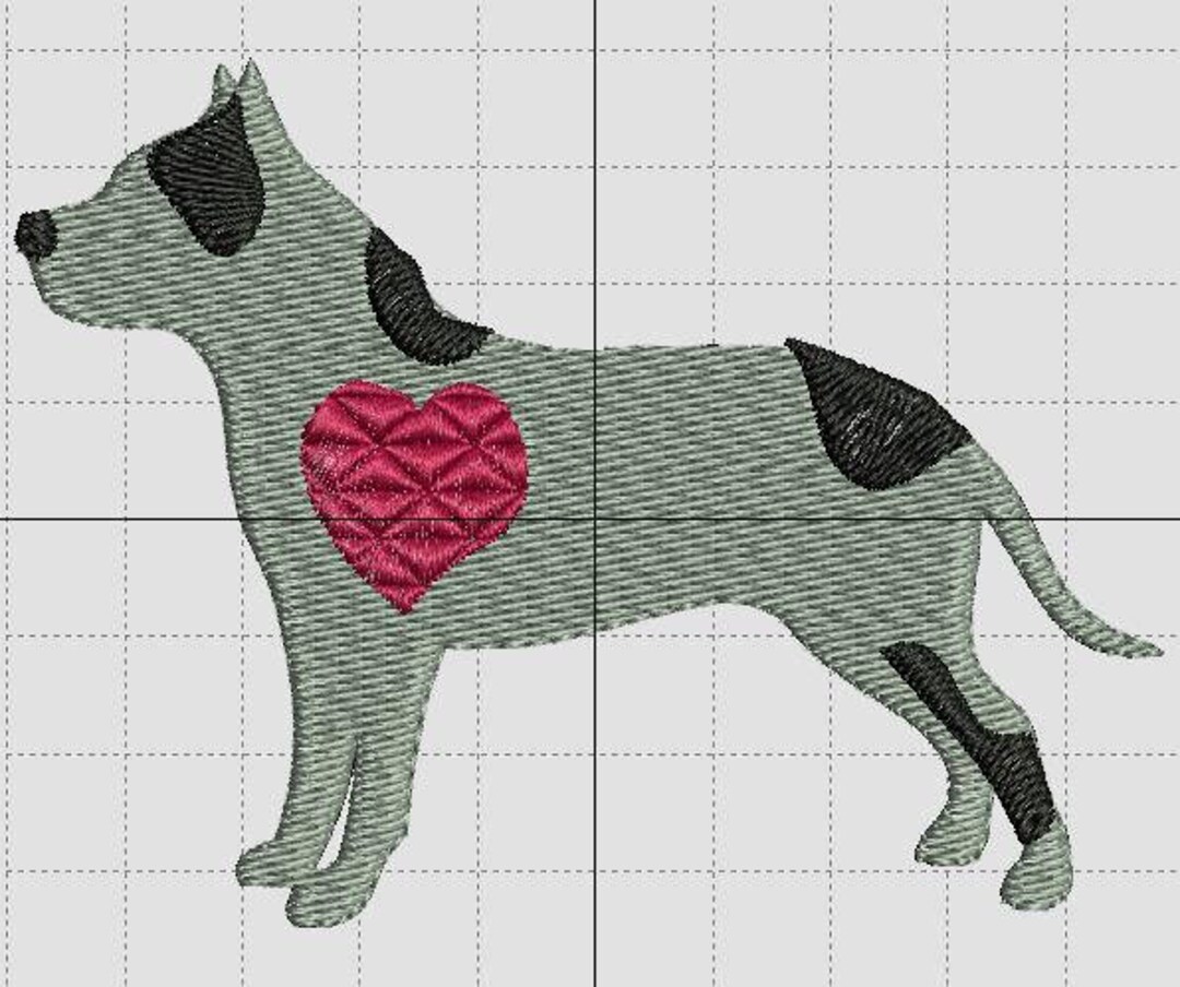 Pit Bull Embroidery Design - Etsy